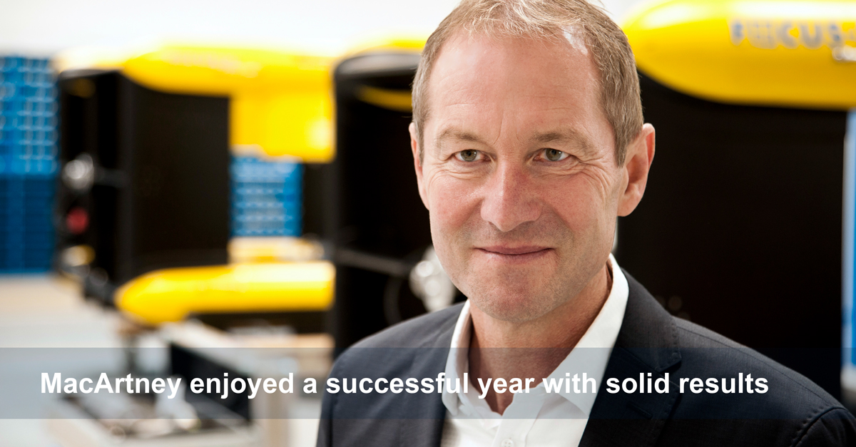MacArtney enjoyed a successful year with solid results